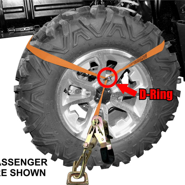 ATV UTV Tie Down Strap Kit